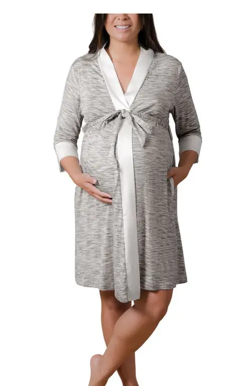 KINDRED BRAVELY Emmaline Robe- Fits 1x/2x - Grey