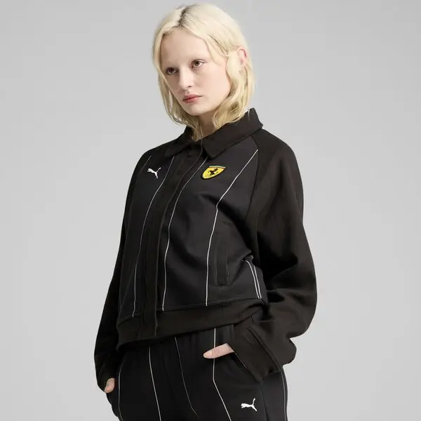 PUMA Scuderia Ferrari Zip-up Jacket - Black