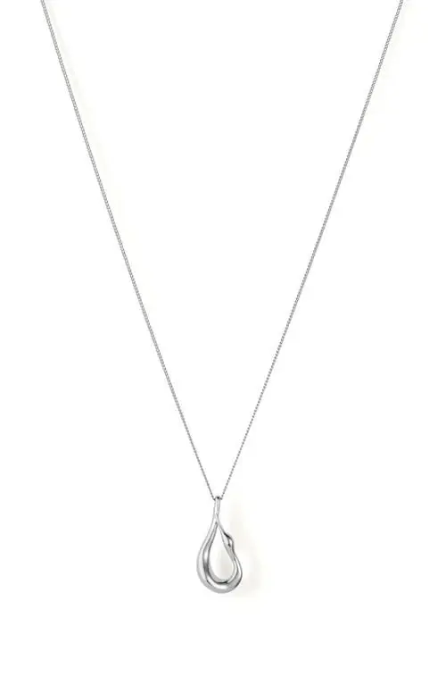 Jenny Bird Mini Egret Pendant Necklace - High Polish Silver