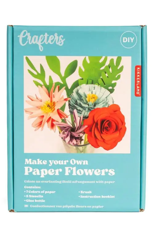 KIKKERLAND DESIGN Crafters Paper Flowers Kit