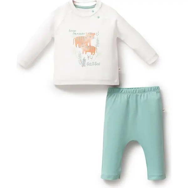 MOI NOI Tiger Outfit Set - Blue-green