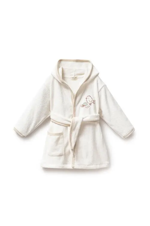 MOI NOI Autumn Bird Robe - Beige