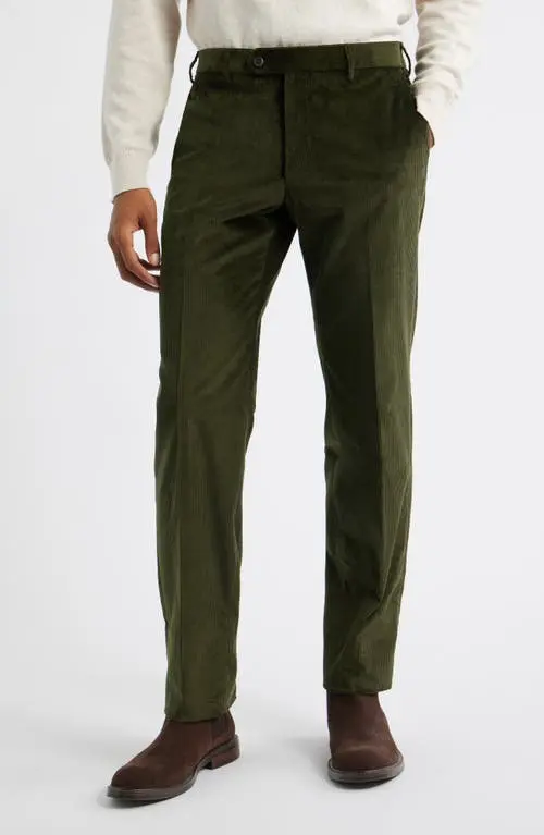 Zanella Parker Corduroy Trousers - Dark Olive