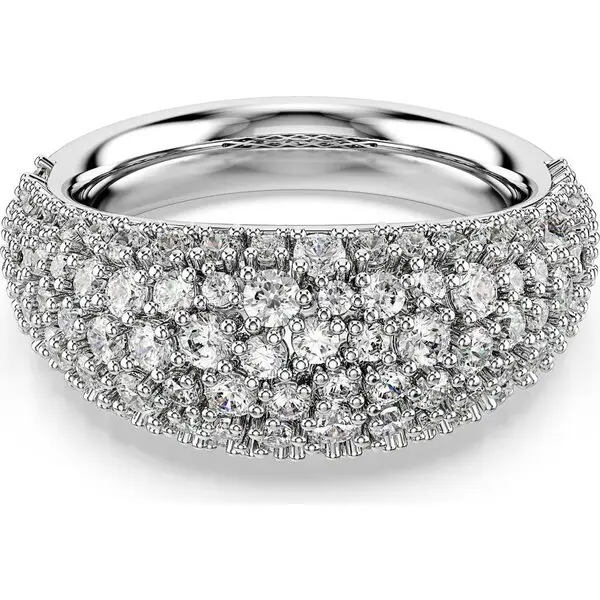 SWAROVSKI Sublima Crystal Ring - Rhodium/white