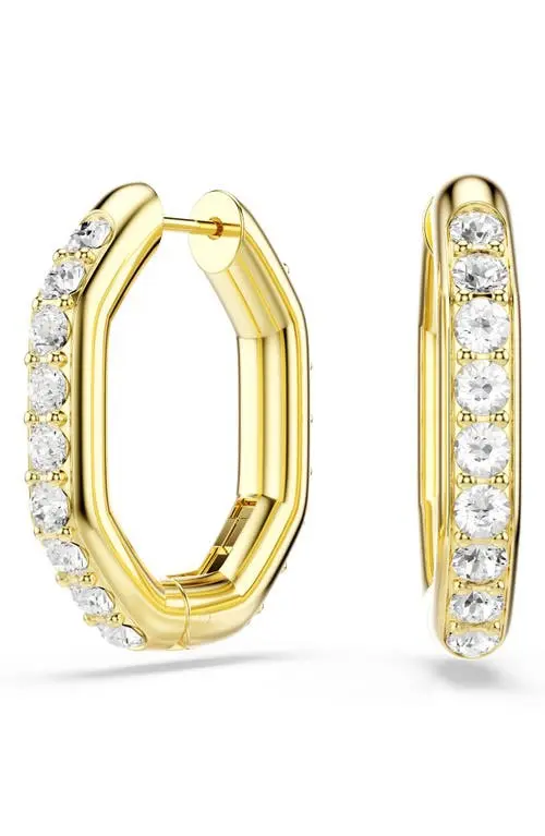 SWAROVSKI Dextera Crystal Hoop Earrings - Gold