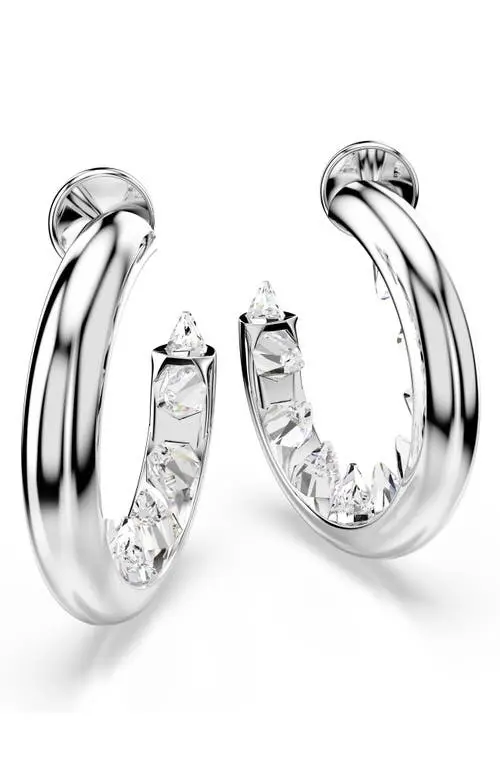 SWAROVSKI Sublima Crystal Hoop Earrings