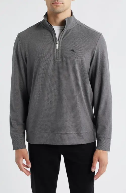 Tommy Bahama Brighton Point Half Zip Pullover - Carbon Grey