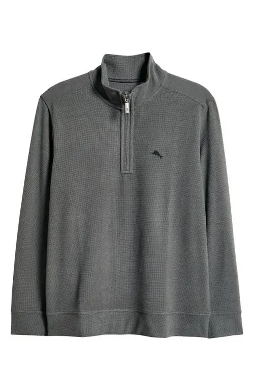 Tommy Bahama Brighton Point Half Zip Pullover - Carbon Grey