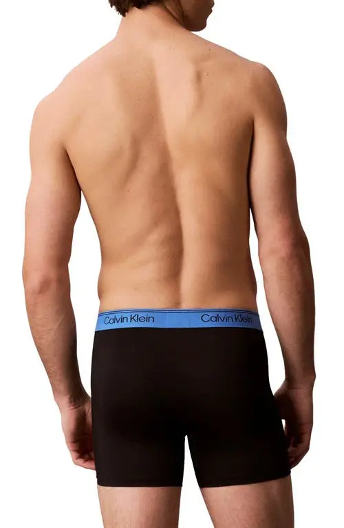 Calvin Klein Assorted 5-pack Microfiber Boxer Briefs - Black/blue/olive Multi