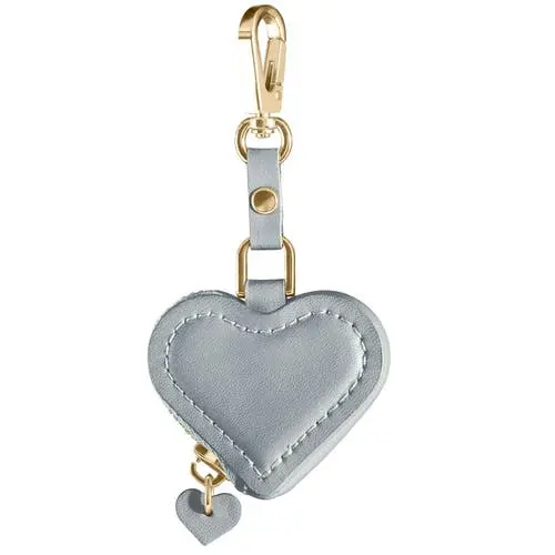 POSH TECH Leather Airtag Bag Charm - Blue