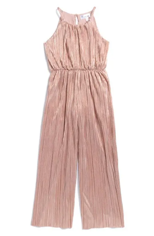 LOVE, NICKIE LEW Tie-back Jumpsuit - Blush/rose Gold