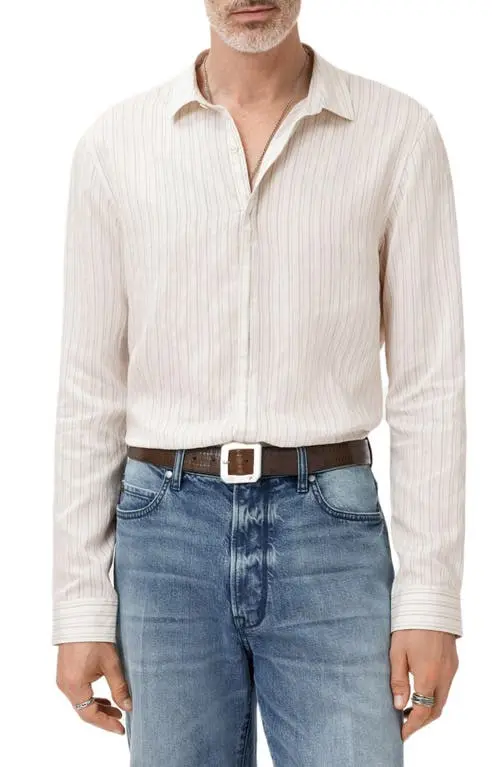 John Varvatos Hickory Stripe Button-up Shirt