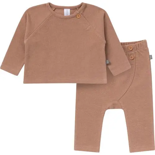 MODERN MOMENTS™ BY GERBER Raglan Top And Pant Set - Brown