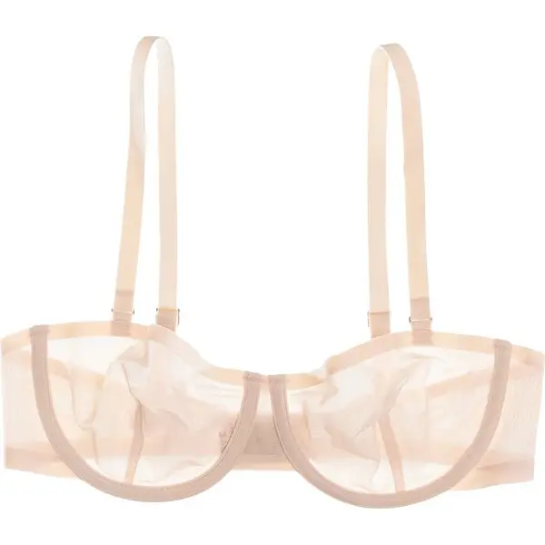 CUUP The Balconette Mesh Underwire Bra - Blush