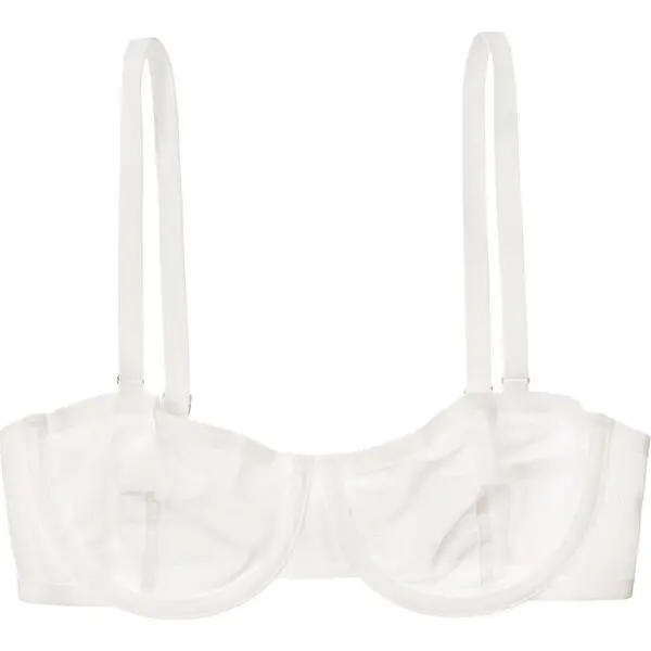 CUUP The Balconette Mesh Underwire Bra - Salt