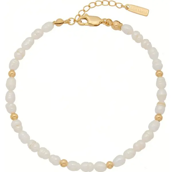 ST. MORAN Freshwater Seed Pearl Bracelet - White