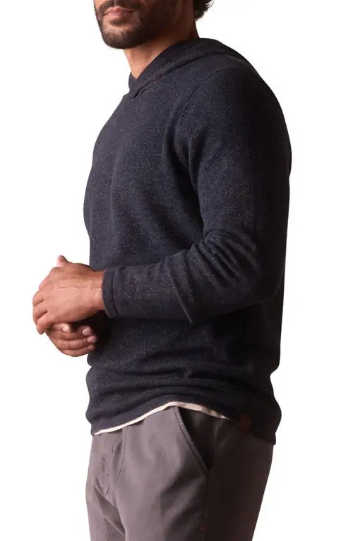 THE NORMAL BRAND Jimmy Essential Hooded Sweater - Normal Navy