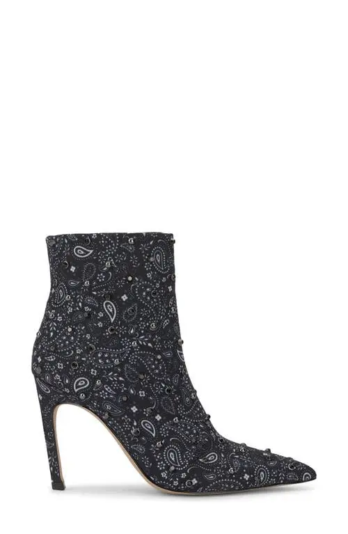 Jessica Simpson Wilonix Pointed Toe Bootie - Midnight/white Paisley