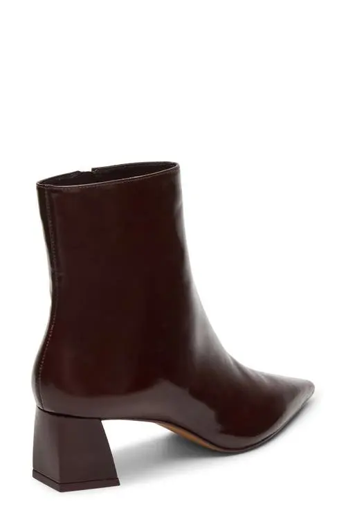 Steve Madden Ashli Pointed Toe Bootie - Wine Leather