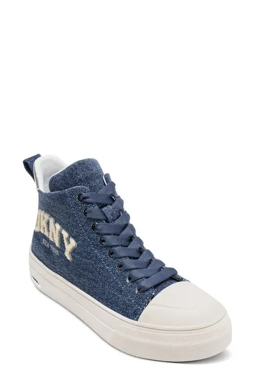 Dkny Yaser Mid Sneakers - Dark Blue