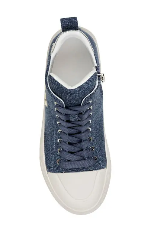 Dkny Yaser Mid Sneakers - Dark Blue