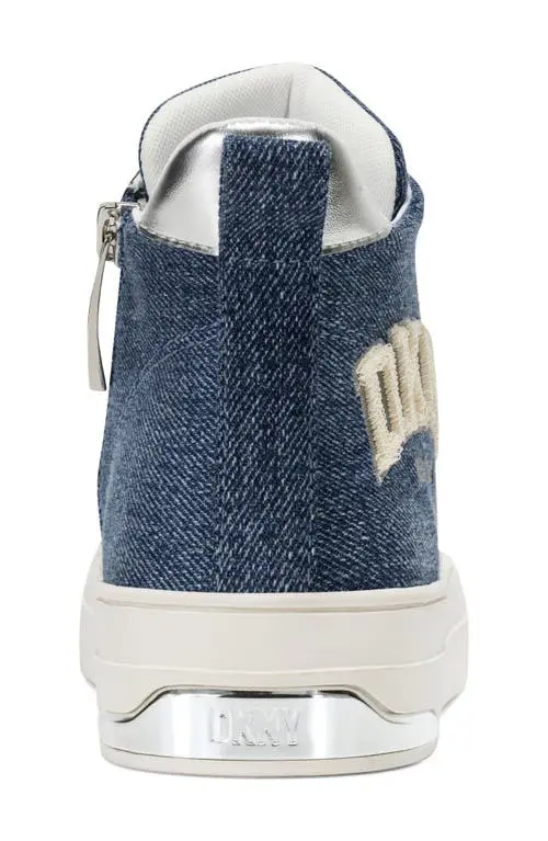 Dkny Yaser Mid Sneakers - Dark Blue