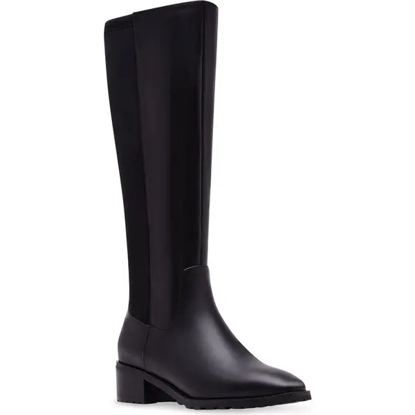 Blondo Sandy Waterproof Knee High Boots - Black Leather