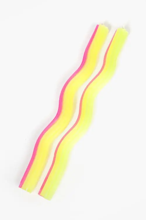 54CELSIUS Wiggle Candles - Yellow/pink