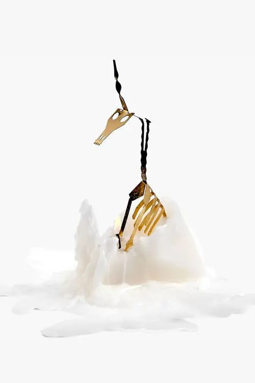 54CELSIUS Pyropet Einar Unicorn Candle Lilac - White
