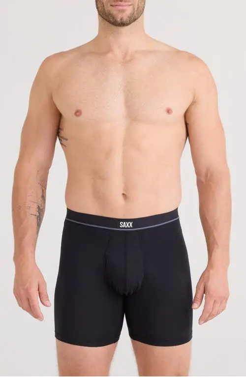 SAXX Essential Assorted 3-pack Cotton Blend Boxer Briefs - Black