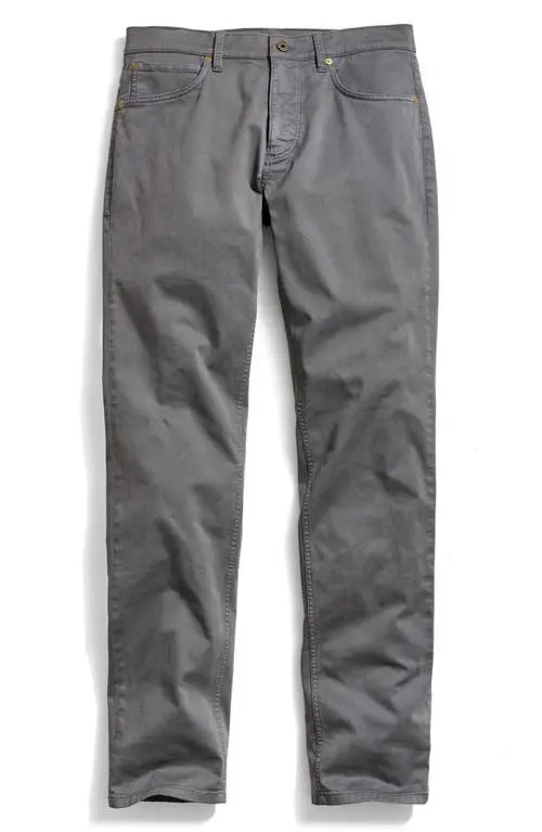 Billy Reid Cochran Stretch Cotton Five-pocket Pants - Asphalt