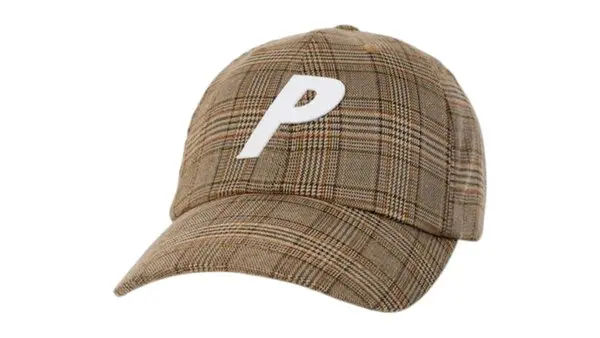 PALACE P 6-panel Hat - Houndstooth Brown