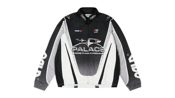 PALACE Cycling Zip Jacket - Black/silver