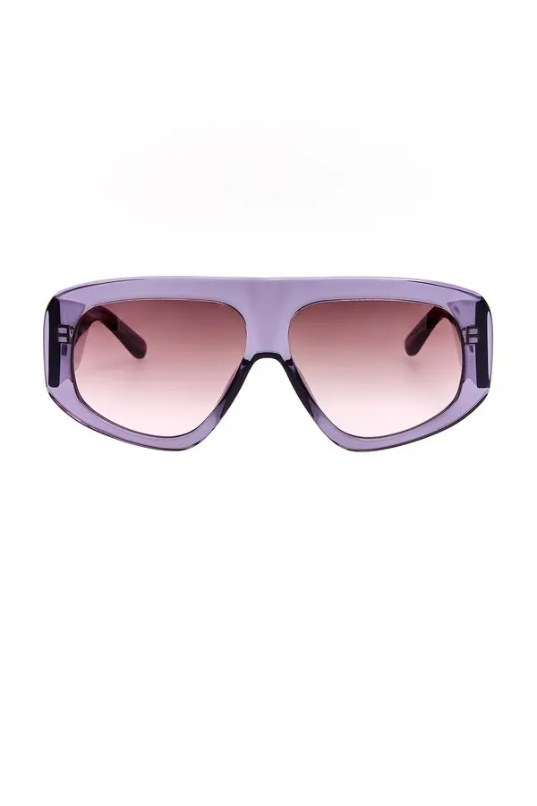 Attico Milano Sunglasses - Purple & Silver