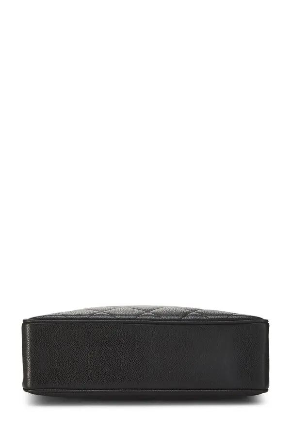 Chanel Quilted Caviar Cc Turnlock Tote