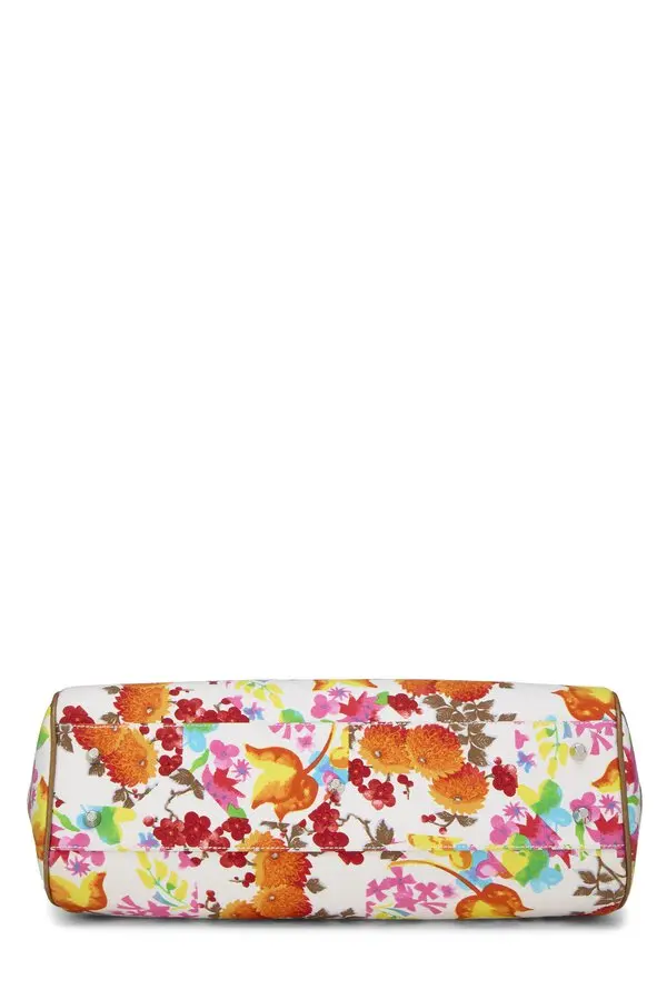 Dior Trotter Canvas Floral Frame Satchel - Multi