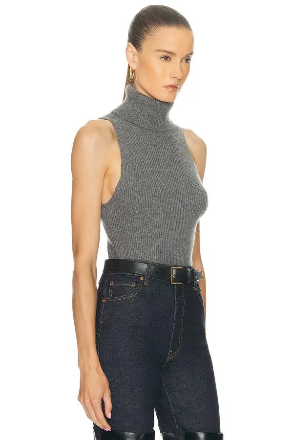 Enza Costa Knit Cashmere Sleeveless Top