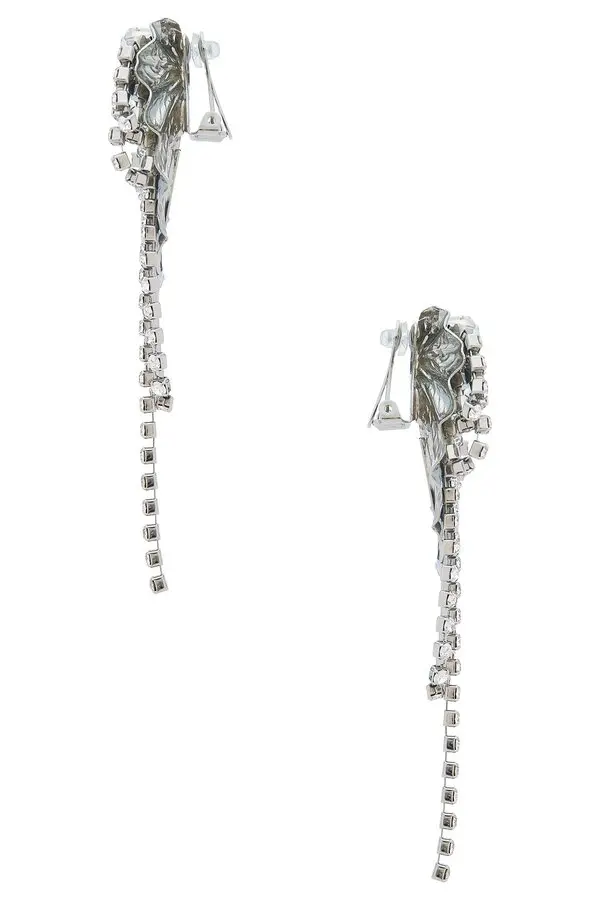 Alessandra Rich Dangle Clip-on Earrings