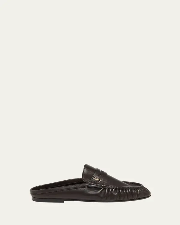 Saint Laurent Le Loafer Leather Mules