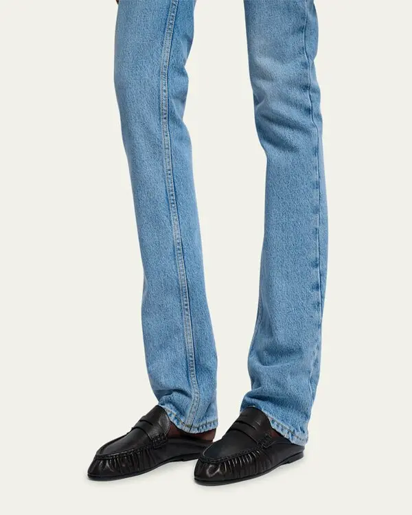 Saint Laurent Le Loafer Leather Mules