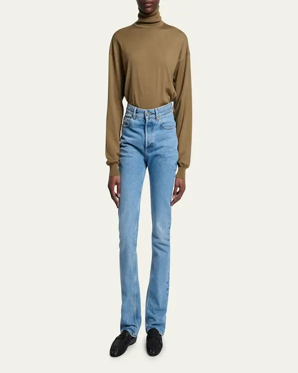 Saint Laurent Le Loafer Leather Mules