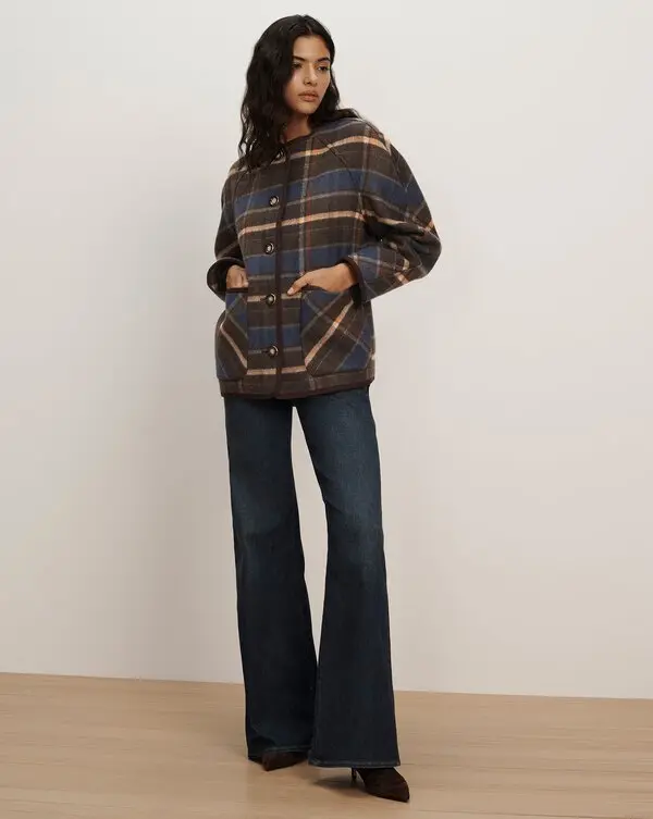 Veronica Beard Martine Dickey Scarf Coat