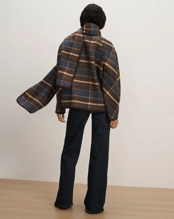 Veronica Beard Martine Dickey Scarf Coat