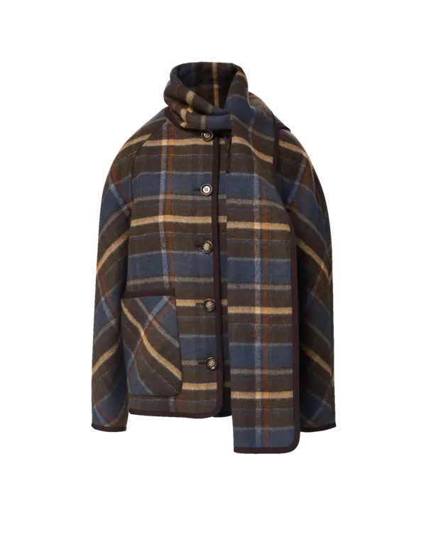 Veronica Beard Martine Dickey Scarf Coat