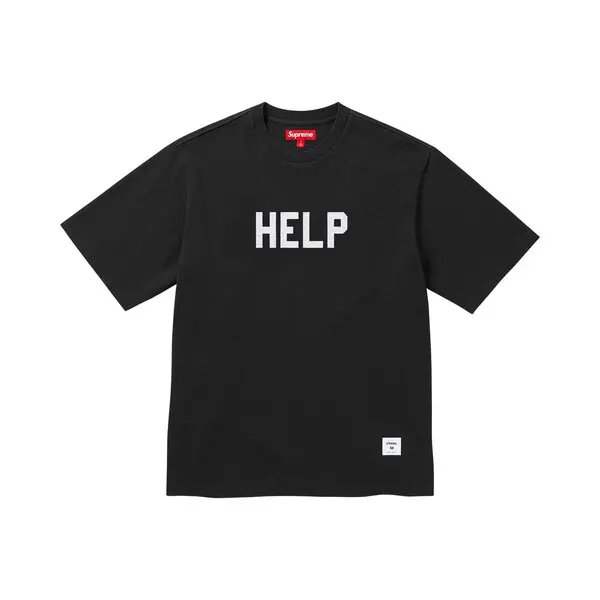 Supreme Help T-Shirt - Black | Editorialist