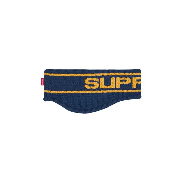 Supreme Contrast Logo Headband - Blue