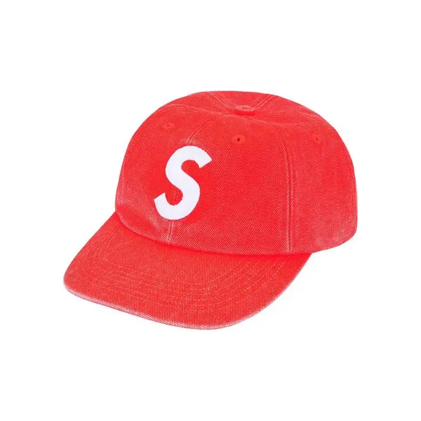 Supreme Pigment Coated Canvas 6-panel Cap - Orange