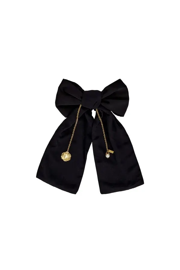 Chloé Charm Hair Bow - Black