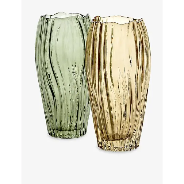 SERAX 02 Glass Vase 25cm - Yellow