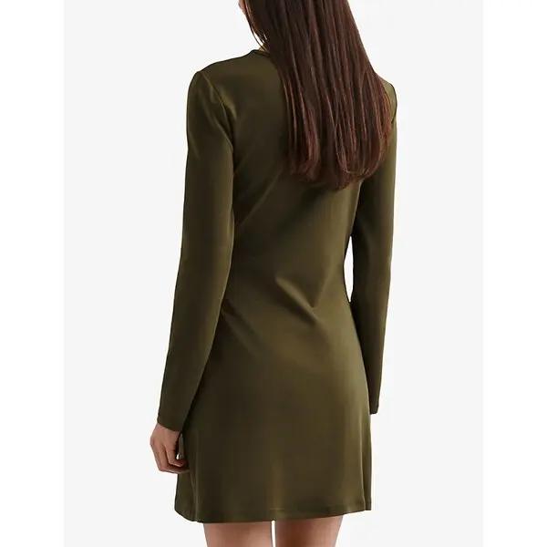 MALINA Brooch-embellished Mini Dress
